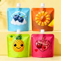 China PE AL Spout Bag Customized Printed Biodegradable Smell Proof Packaging Milk Juice Standup Pouch Travel Portable Small Liquid Bag for sale