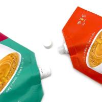 China Plastic Type PE AL Custom Order Clear Portable Travel Beverage Spout Pouch Stand Up Sealed Juice Storage Liquid Bag Food for sale
