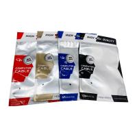 China PET VMPET PE Stand Up Pouch Custom USB Cable Plastic Zipper Bag Clear Window Data Cable Packaging Phone Cases Packaging Bags for sale