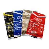 China PET VMPET PE Stand Up Pouch Custom USB Cable Plastic Zipper Bag Clear Window Data Cable Packaging Phone Cases Packaging Bags for sale