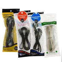 China PET VMPET PE Stand Up Pouch Custom USB Cable Plastic Zipper Bag Clear Window Data Cable Packaging Phone Cases Packaging Bags for sale