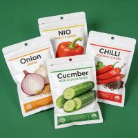 China Recyclable Yellow Tomato Seed Packaging Plastic Bag with Logo Organic Degradable Moistureproof Heatresistant VMPET Material for sale