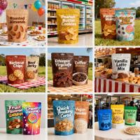 China PE Printed Packaging Plastic Bag Food Grade Moisture Proof Ziplock Infant Toddler Food Safety Contact Aluminum Foil Mylar Bag Logo UV for sale