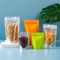 China PET VMPET PE Material Structure Customized Logo Printing Stand Up Zipper Bags Smell Proof Packaging for Food Nuts Coffee for sale