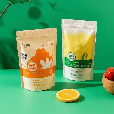 China Recyclable Food Grade Customized Digital Printing Plastic Zipper Bags with Window UV Logo Candy Coffee Holographic Mylar Bag for sale