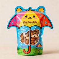 China Food Grade Plastic Type PE AL PET Packaging Bag CMYK Multi Color Printing Lamination Diecut 3.5g Food Packaging Shape Bag Packaging for sale