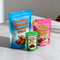 China Zipper Top Custom Packaging Bag Stand Ziplock Pouch with Logo Gravure Printing Snack Laminated Aluminum Foil Snack Pouch for sale