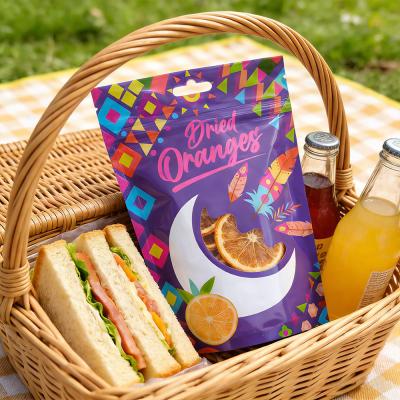 China Multi Layer Plastic Food Grade Material Eco Friendly Degradable Holographic Mylar Bag Beef Jerky Packaging UV Custom Logo for sale