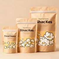 China Biodegradable Custom Food Pack Paper Bag with UV CMYK Printing Hot Stamping Gold Degraded Snack Pack and Transparent Window for sale