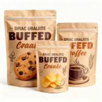 China Sandwich Customized Logo Printing Food Grade Snack Packaging Paper Bags Smell Proof Standup Pouch for Nuts Biscuits Candy for sale