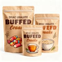 China Sandwich Customized Logo Printing Food Grade Snack Packaging Paper Bags Smell Proof Standup Pouch for Nuts Biscuits Candy for sale