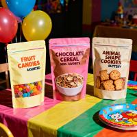 China Sandwich Customized Logo Printing Food Grade Snack Packaging Paper Bags Smell Proof Standup Pouch for Nuts Biscuits Candy for sale