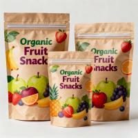 China Matte Stand Ziplock Bag Kraft Paper Eco-friendly Food Grade Packaging Candy Nut Cookie Packaging with Window for sale