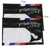 China Custom Order Mylar Soft Plastic Fish Bait Bag Zipper Closure 3 Sided Seal Worm Feed Model Number Packaging Fast Shipping for sale