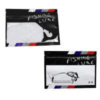 China Custom Order Mylar Soft Plastic Fish Bait Bag Zipper Closure 3 Sided Seal Worm Feed Model Number Packaging Fast Shipping for sale