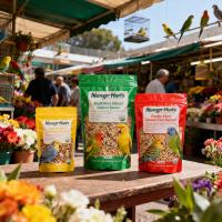 China Gravure Printing Smell Proof Standing Packaging Bird Food Bag Recyclable Parrot Food Pouch Customized Logo SpotUV Mylarbag for sale