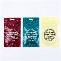 China PE AL Plastic Matte Repeated Seal Zipper Mylar Bag Packaging Headphones USB Charging Cable Mobile Phone Case Storage Custom Logo UV for sale