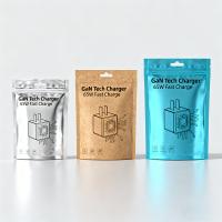 China Customized Color Recyclable Plastic Bags Matte Finish Custom Logo Antistatic Packaging Electronic Accessories Mylar Bags for sale