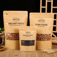 China Food Nuts Snack Custom Printed Kraft Paper Ziplock Laminated Stand Up Pouch Composite Bag Baking Cake Tea Packaging Sushi for sale