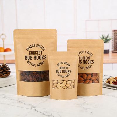 China Food Industrial Kraft Paper Bag with Full Color HD Digital Printing UV Smell Proof Ziplock Packaging Meat Jerky Coffee Tea for sale