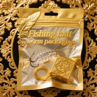 China Gravure Printing Customizable Bionic Bait Soft Glue Sea Sandworm Packaging Reusable Ziplock Mylar Bags Embossed Logo Plastic Bags for sale