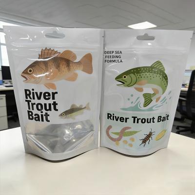 China Feed Fish Bait Packaging Bag Food Grade ECO Plastic Packaging Powder Granular Live Anti Life Bait Mylar Bag Customized Logo for sale