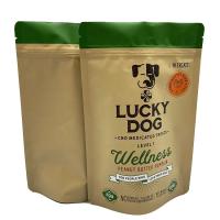 China PE Plastic Custom Standing Pouch Packaging Bag Resealable Zipper for Dog Food Pet Food Packaging Logo Dog Treat Snack for sale