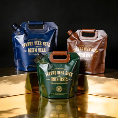 China Food Grade Leak Proof Tap Beer Laminated Composite Bag Outdoor Portable Catering Handle Plastic Type BOPP AL PE PET PA for sale