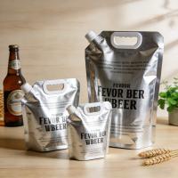 China Custom Printing Spout Pouch PET AL PA PE Multi Layer Composite Bag Flavor Beer Packaging High Barrier Freshness Preservation for sale