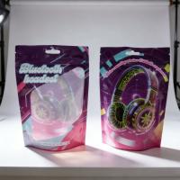 China Gravure Printing Custom Full Dimensional Digital Charging Cables Aluminum Foil Laminated Mylar Bag Window Speakers Packaging for sale