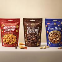 China Food Industrial Customized Color Resealable Aluminum Foil Waterproof Plastic Packaging Bag for Prawn Cracker Chocolate Nuts for sale