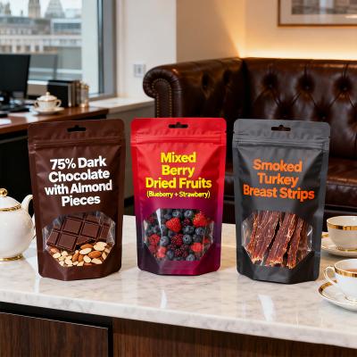 China PE Plastic Type Custom Printed Stand Up 3.5g Ziplock Pouch Mylar Bags Food Grade Re-sealable Packaging Protein Powder Coffee Powder Nuts Pouch for sale