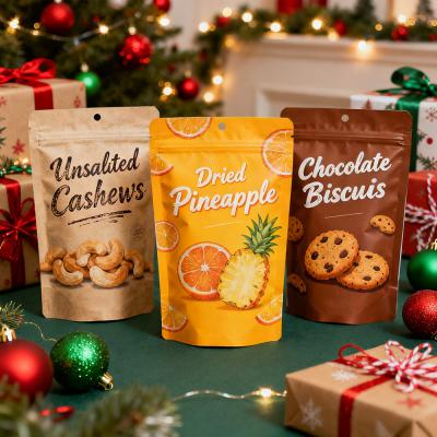 China PET VMPET PE Material Structure Custom Print Food Packaging Bag Moisture Proof Resealable Aluminum Foil Zipper Stand Pouch for sale
