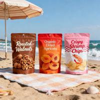 China PET VMPET PE Material Structure Custom Print Food Packaging Bag Moisture Proof Resealable Aluminum Foil Zipper Stand Pouch for sale