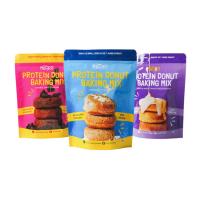 China Food Snacks Packaging Custom Order Food Grade Aluminum Zipper Bag Dry Goods Baked Snack Holographic Biodegradable Pouch for sale