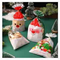 China Food Industrial Stand Up Pouch Customized Christmas Snack Candy Cookie Packaging OPP Cellophane Snowflake Mylar Bag for sale