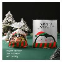 China Food Industrial Stand Up Pouch Customized Christmas Snack Candy Cookie Packaging OPP Cellophane Snowflake Mylar Bag for sale