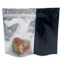 China Packaging Multi Layer Custom Printed Smell Proof Transparent Glossy Black Plastic Stand up Pouch Cali Pack Mylar Bags for Candy Food Jewellery Package for sale