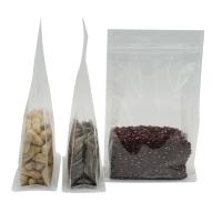 China Retort Pouch Transparent Snack Packaging Bag Customized Color Ziplock Stand Up Pouch Die Cut Eight Sided Sealing Food Bag for sale