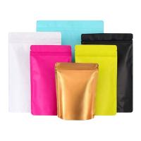 China Custom Order Biodegradable Printed Plastic Packaging Bags Zipper Top Embossed Holographic Mylar Flower Bags Food Grain Seeds for sale