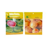 China PE Plastic Type Biodegradable 3 Sided Self Sealing Aluminum Foil Bag Moisture Proof Smell Proof Ideal for Fruit Vegetable Seeds for sale