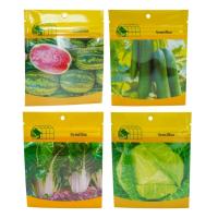 China PE Plastic Type Biodegradable 3 Sided Self Sealing Aluminum Foil Bag Moisture Proof Smell Proof Ideal for Fruit Vegetable Seeds for sale