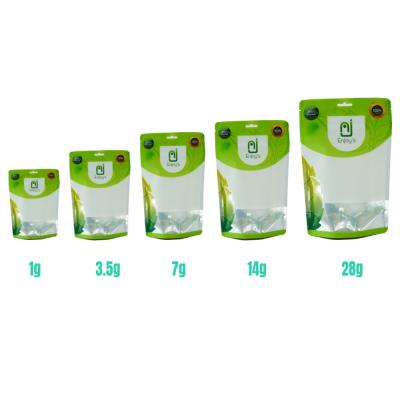 China Recyclable Stand up Pouch Custom Resealable Zipper Smell Proof Food Packaging Bags Customized Logo Printing for Rice Puffs for sale