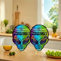 China Zipper Sealing Custom Unique Shape Holographic Food Grade Mylar Bags Die Cut Gravure Printing Packaging Applications for sale