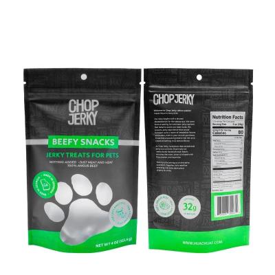 China Food Industrial Recyclable Customized Bag with Zipper Smell Proof 3.5g Stand Up Pouch Packaging Air Dried Beef Jerky Snack for sale