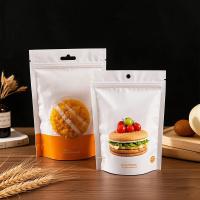 China Sushi PE Custom Printed Food Stand up Bag Recyclable Zipper Pouch Featuring Clear Window Lock for Powder Packaging for sale