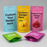 China Sushi PE Custom Printed Food Stand up Bag Recyclable Zipper Pouch Featuring Clear Window Lock for Powder Packaging for sale