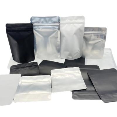 China Customized Color Zipper Bag 3.5g 7g 28g Plain Mylar Bag Holographic Packaging Bag Glossy Child Proof Zip Flower Packaging for sale
