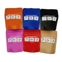 China Customized Color Zipper Bag 3.5g 7g 28g Plain Mylar Bag Holographic Packaging Bag Glossy Child Proof Zip Flower Packaging for sale
