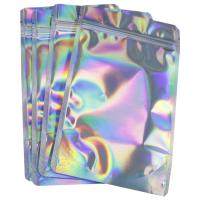 China Custom Size Accepted Packaging Plastic Bags Smell Proof Bags Resealable Holographic Bags 3x4 Inch Food Storage Packaging for sale
